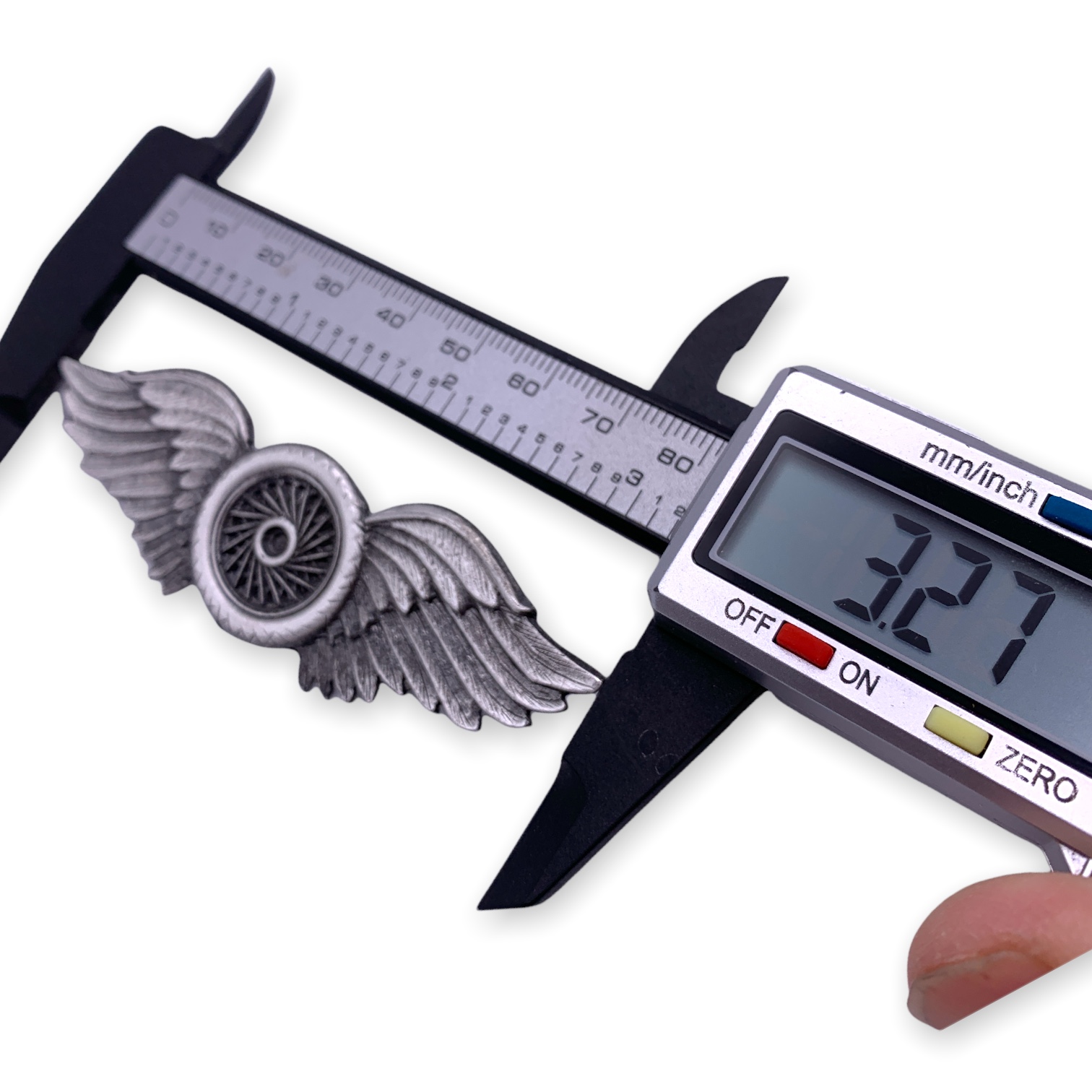 M33 Tire wheel with wings lapel pin | StockPins.com