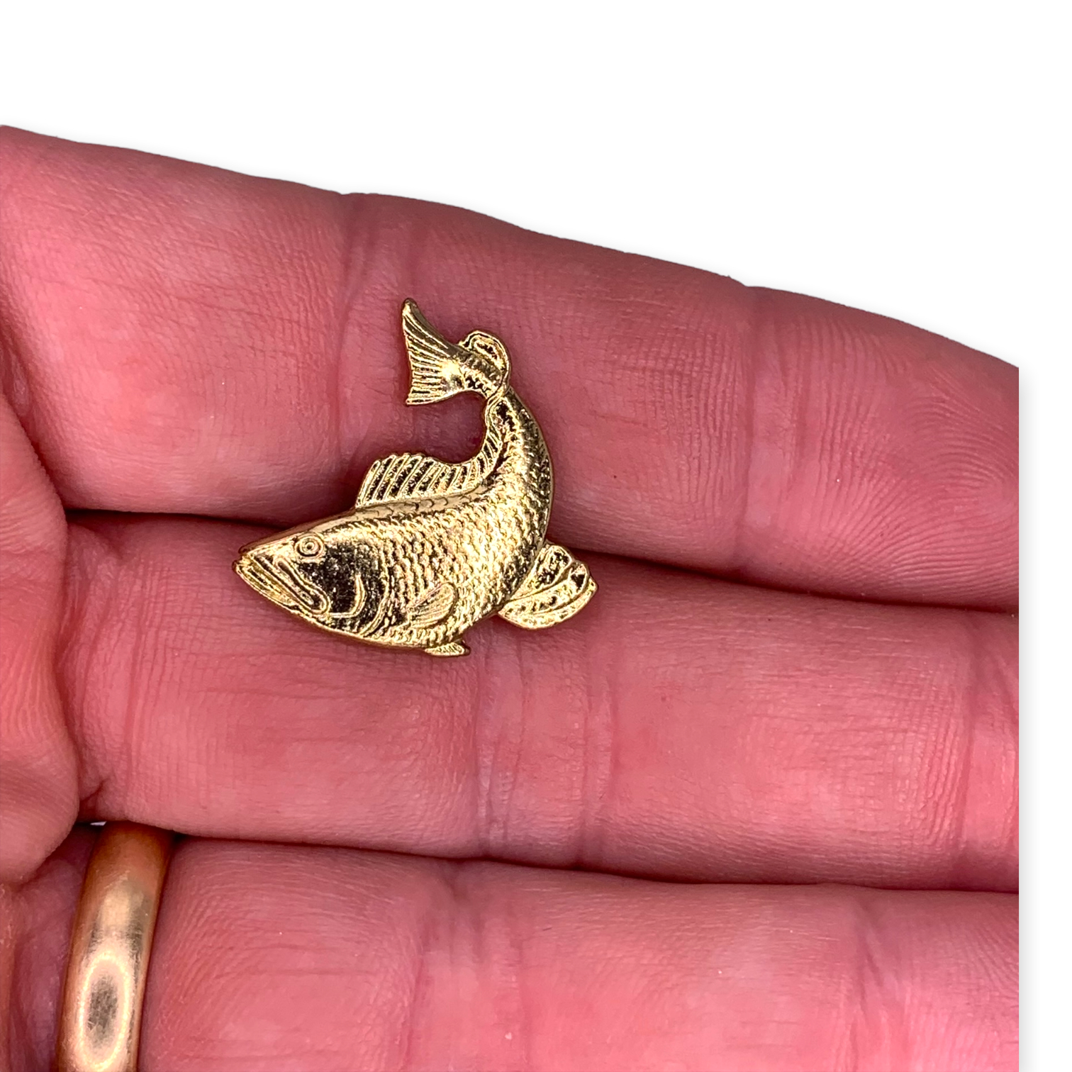 Trout fishing lapel pin | StockPins.com