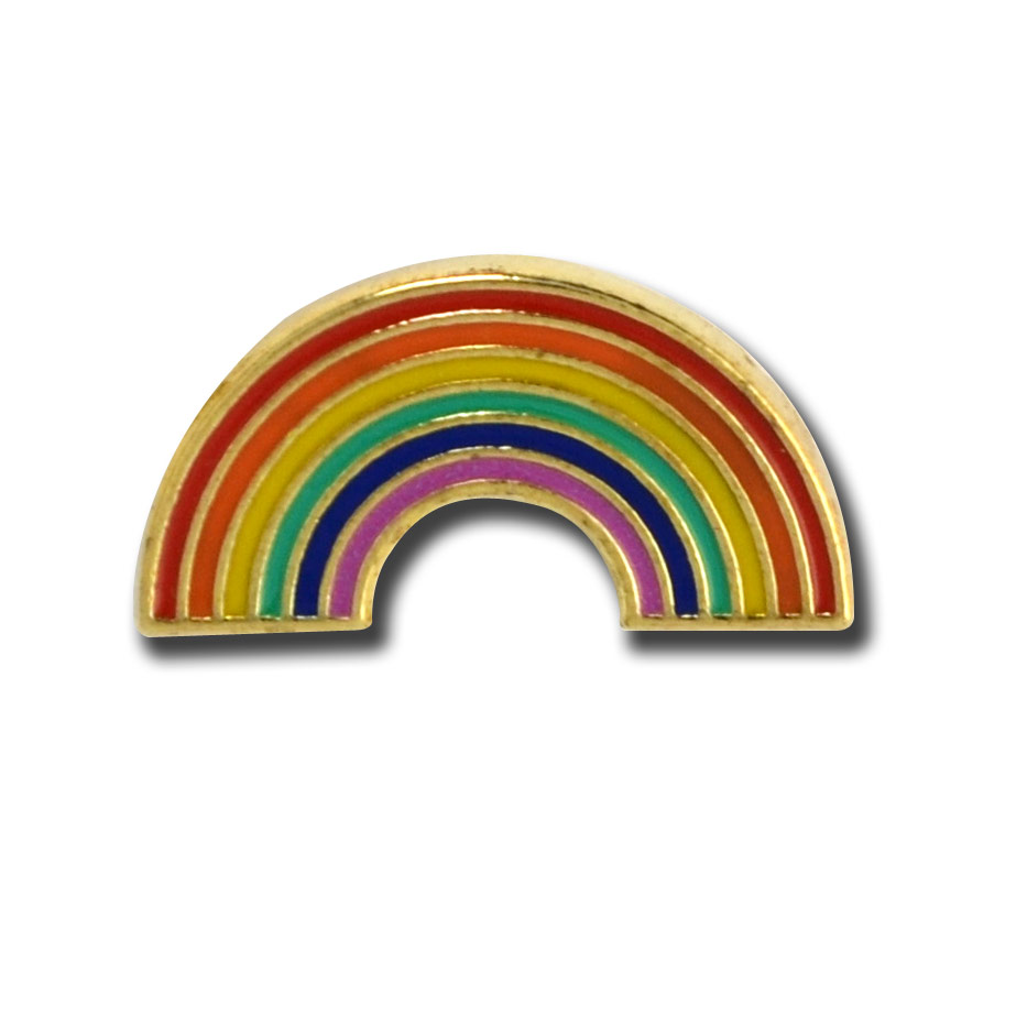 Rainbow Lapel Pin | Custom Enamel Pin | Stockpins.com