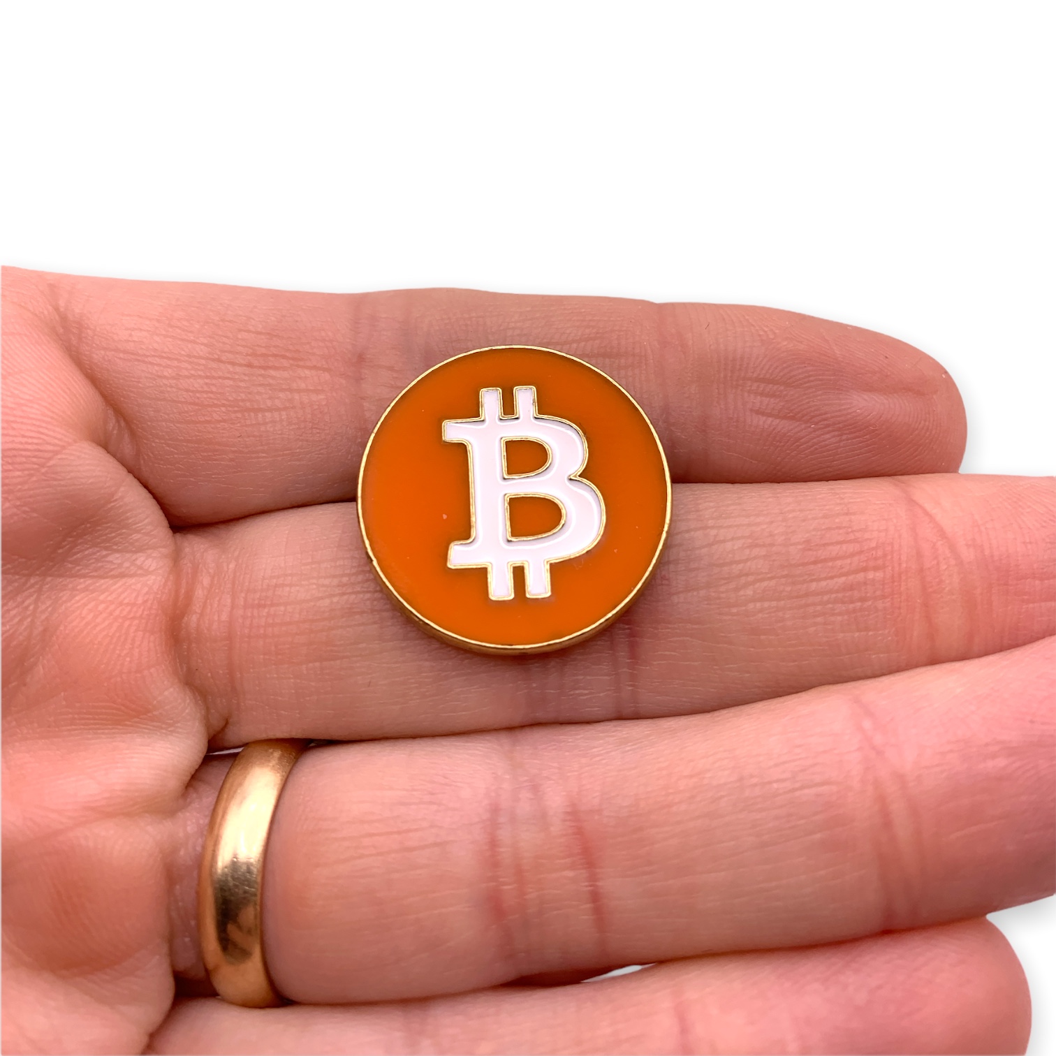 Bitcoin Lapel Pin | Bitcoin Accessories | Stockpins.com