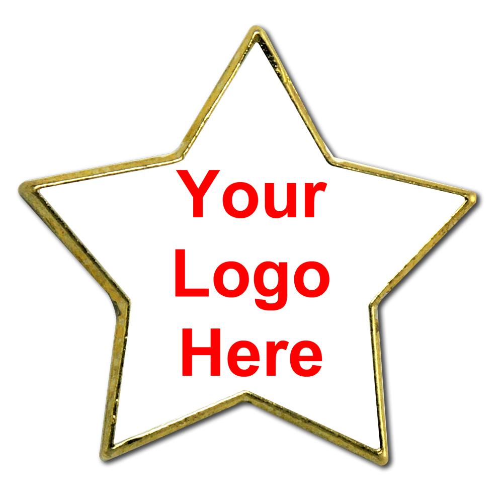 Custom Star Shaped Pin | StockPins.com