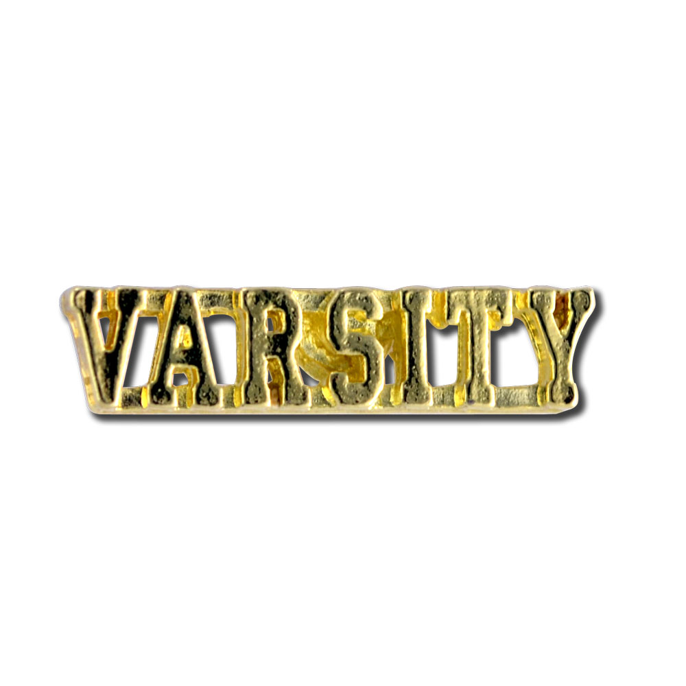 VARSITY sports chenille pin | StockPins.com