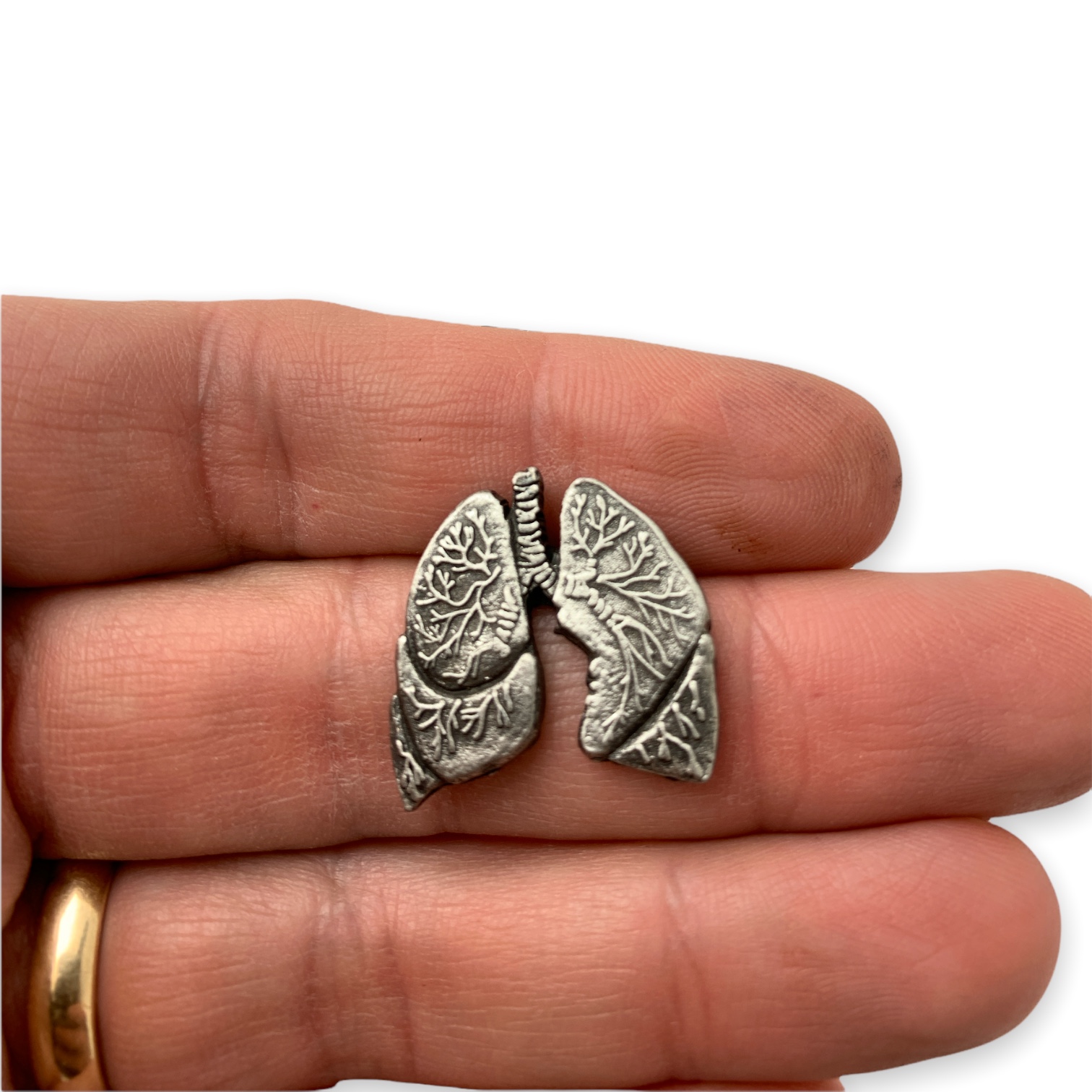 Anatomical Human Lungs Lapel Pin | StockPins.com