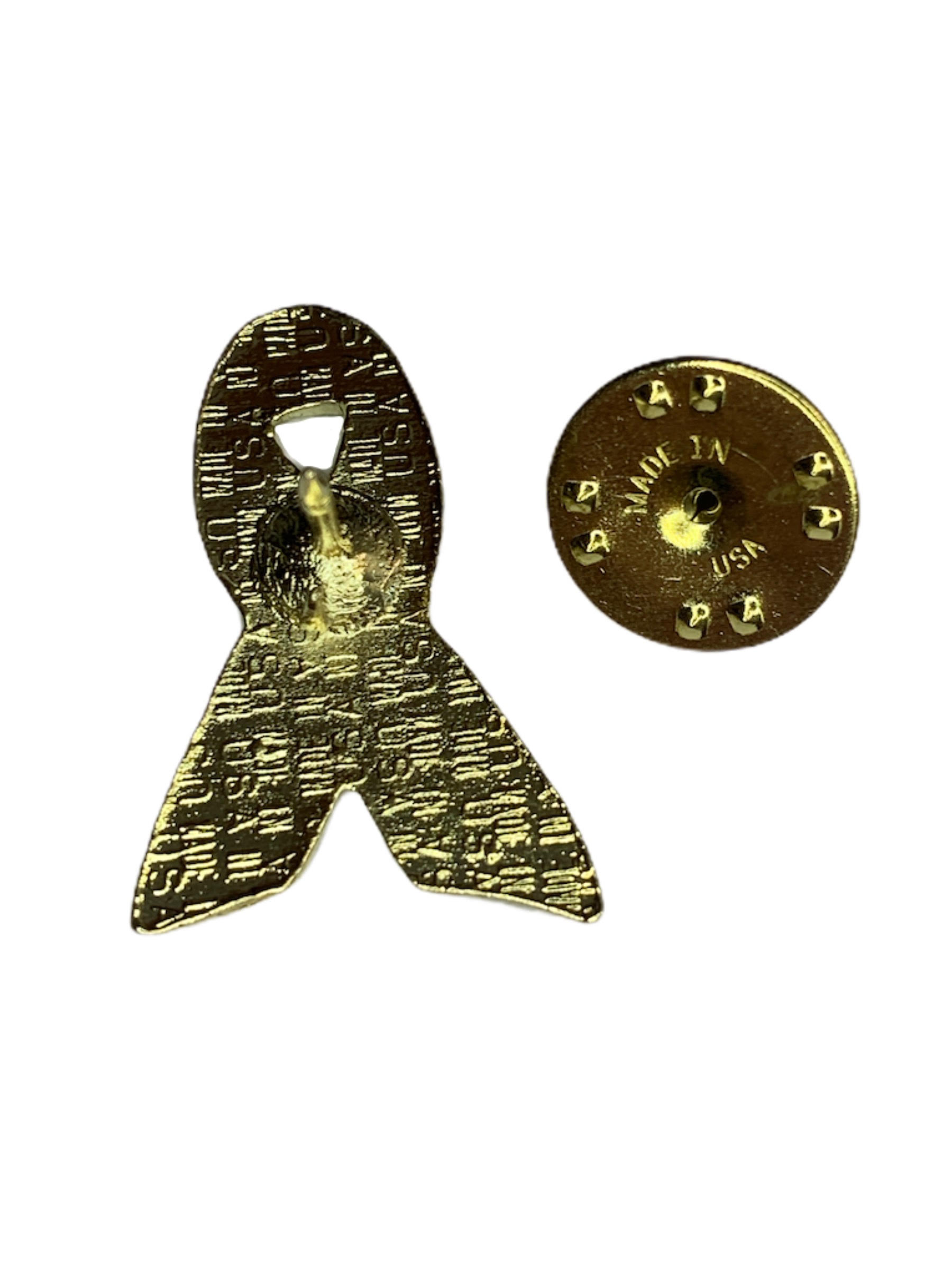 Uterine Fibroids Awareness Ribbon Lapel Pin | StockPins.com