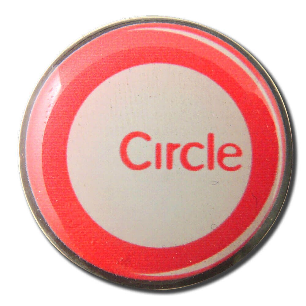 1 Inch Round Custom Lapel Pin - StockPins.com