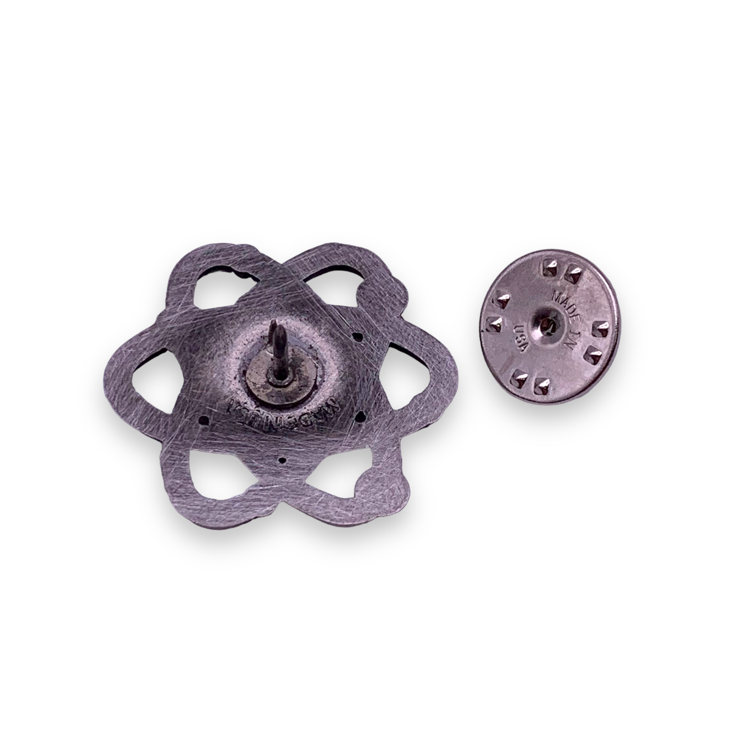 Atom lapel pin | StockPins.com
