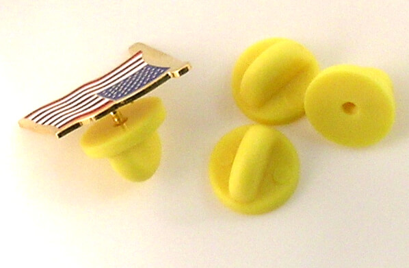 Rubber Pin Backs Pack of 250 | StockPins.com