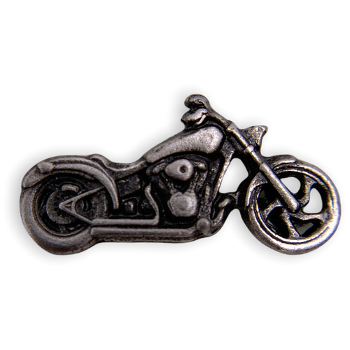 Motorcycle Lapel Pin classic harley style bike | StockPins.com