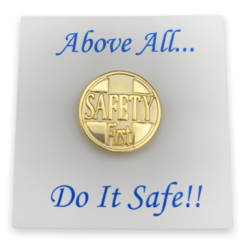 Safety First Safety Program Lapel Pin | StockPins.com