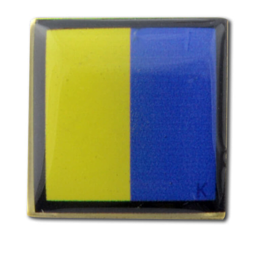 Nautical Code Flag K Kilo Pin or Magnet | StockPins.com