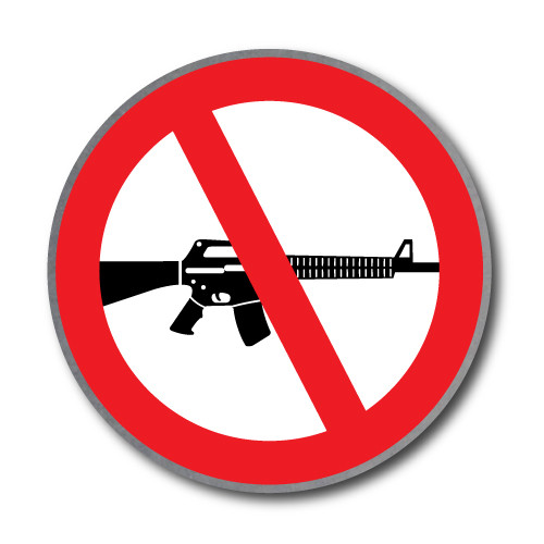 Ban Assault Weapons Lapel Pin | Anti Assault Rifle Pin