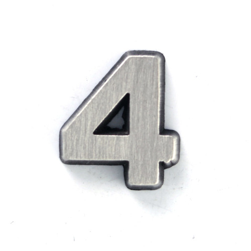 NUMBER 4 Four LAPEL PIN | STOCKPINS.COM
