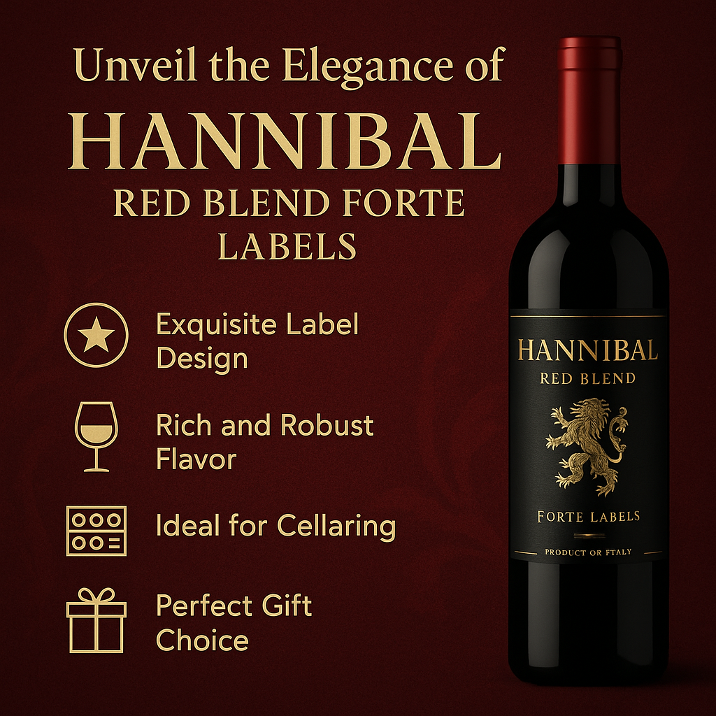 Hannibal Red Blend Forte Labels