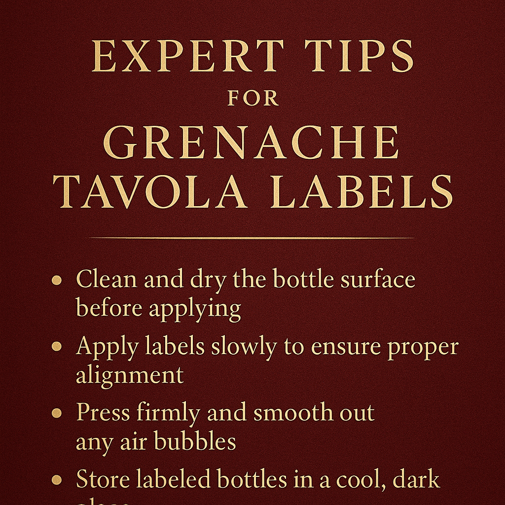 Grenache Tavola Labels