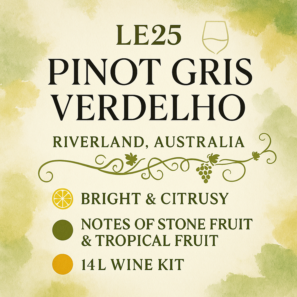 LE25 Pinot Gris Verdelho Riverland, Australia Wine Kit