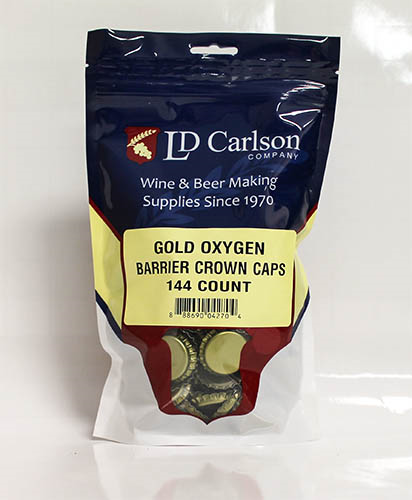 Gold Crown Caps - 144 Count