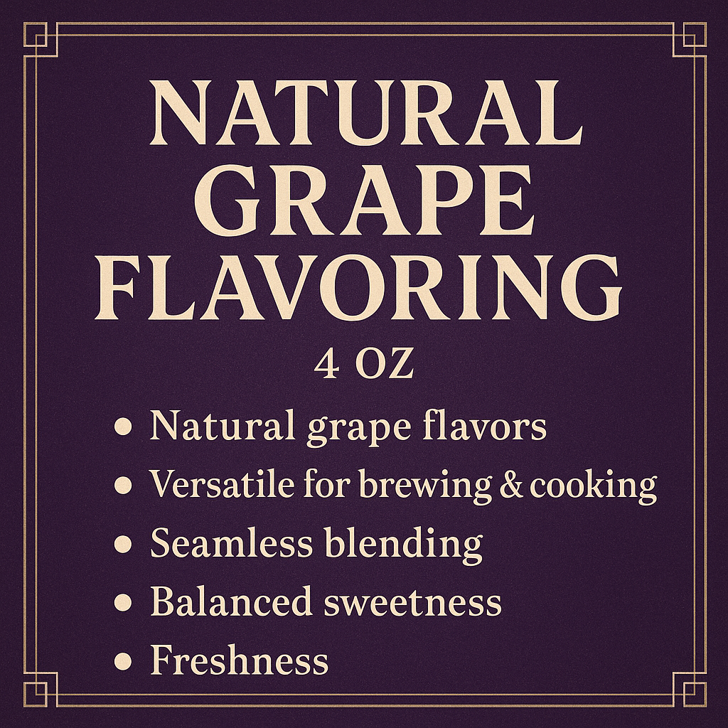 Natural Grape Flavoring 4 oz