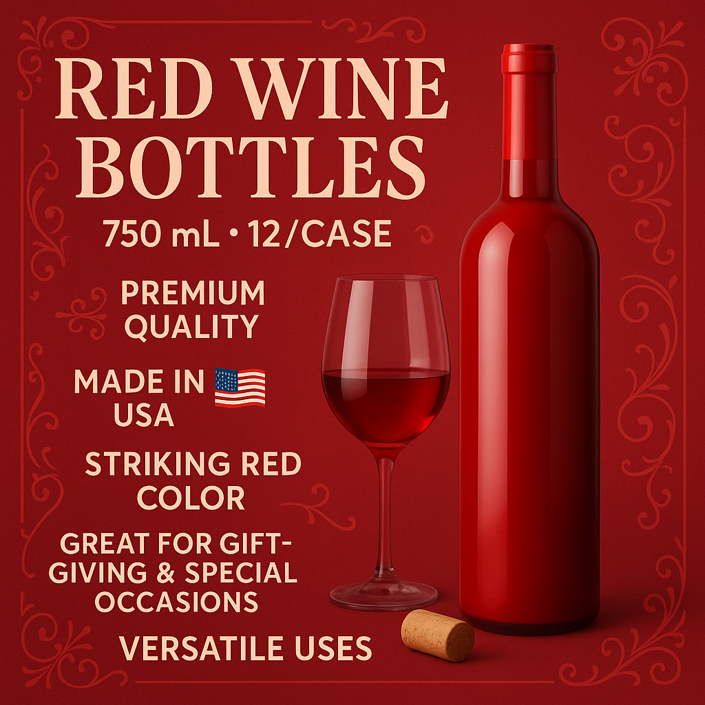Red Wine Bottles 750 mL - 12/Case