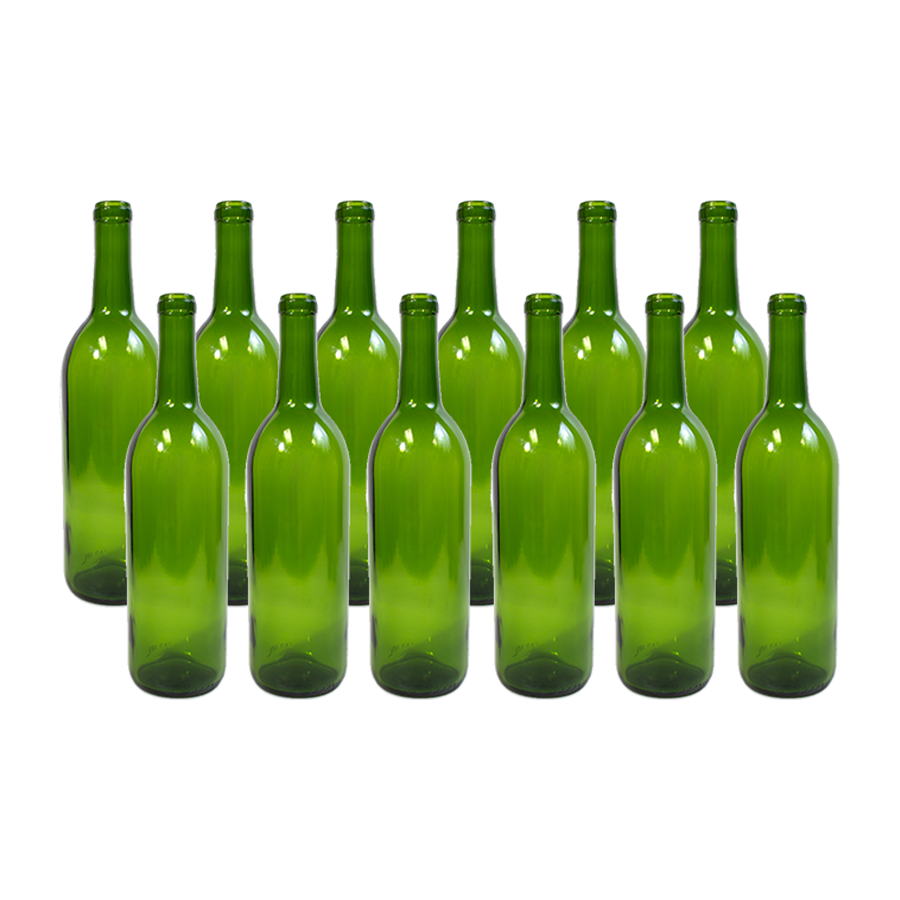 Clear 750 mL Wine Bottles - 12/Case