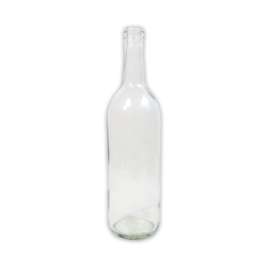 Clear 750 mL Wine Bottles - 12/Case
