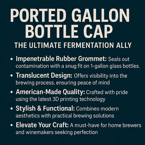 Ported Gallon Bottle Cap - Label Peelers