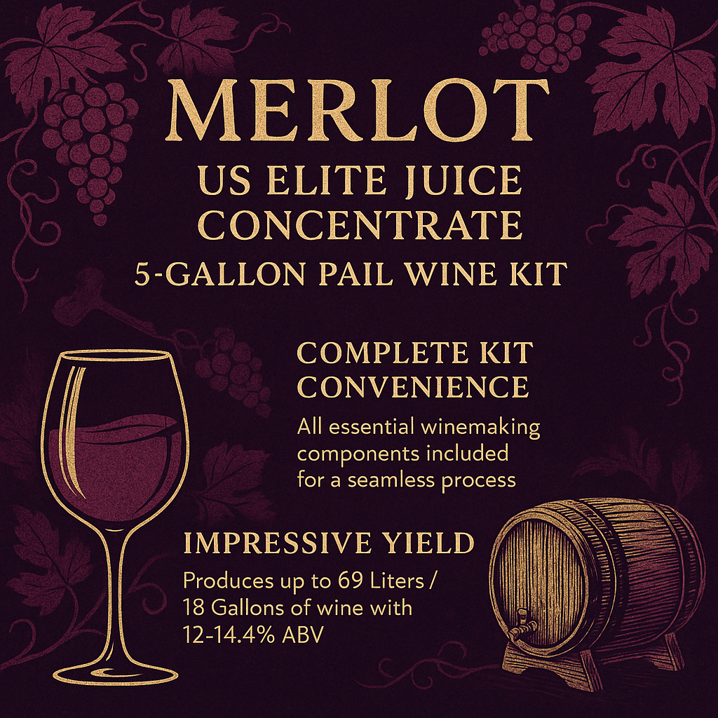 Merlot US Elite Juice Concentrate 5-Gallon Pail