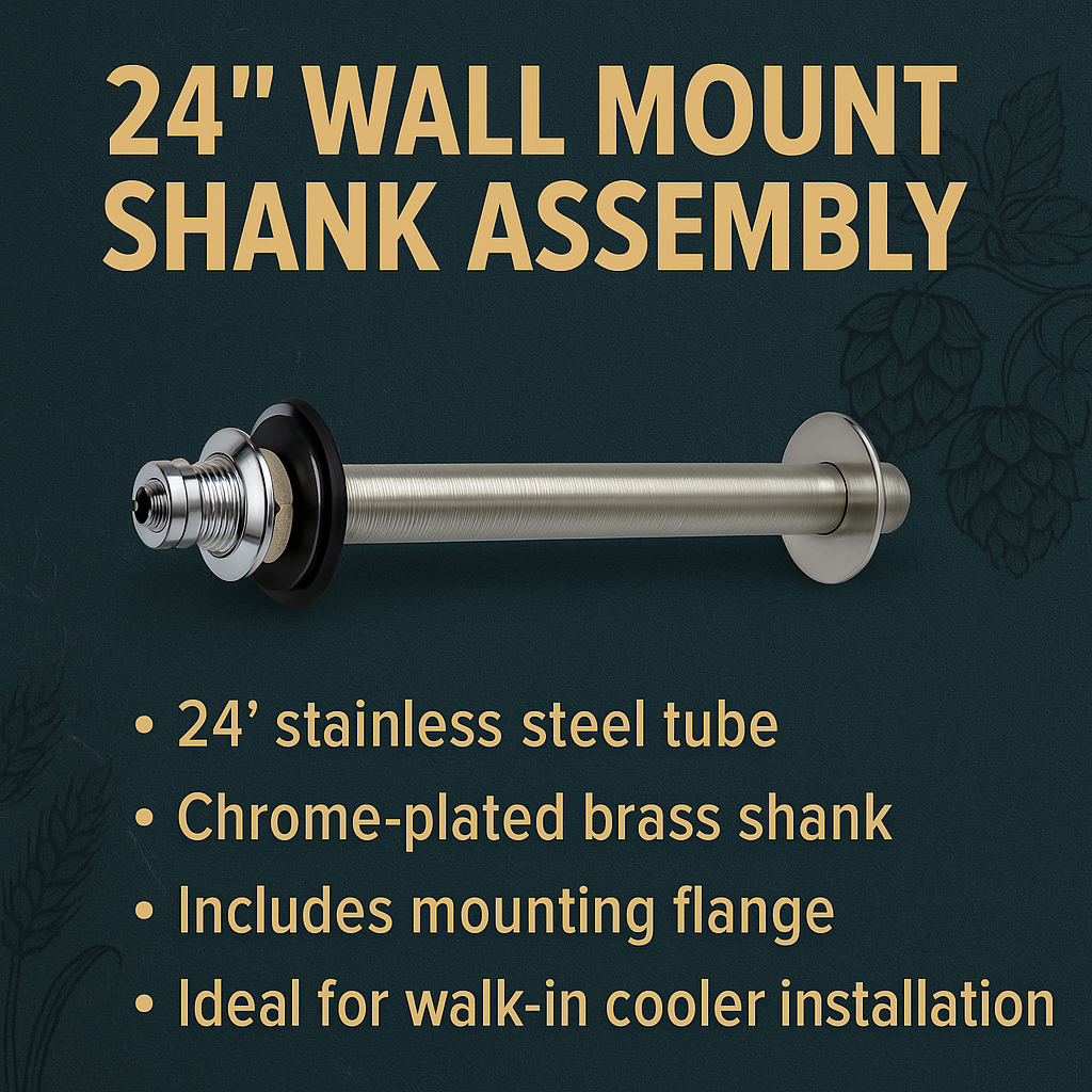 24" Wall Mount Shank Assembly