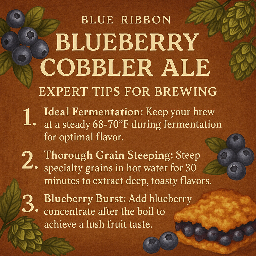Blue Ribbon Blueberry Cobbler Ale Beer Kit