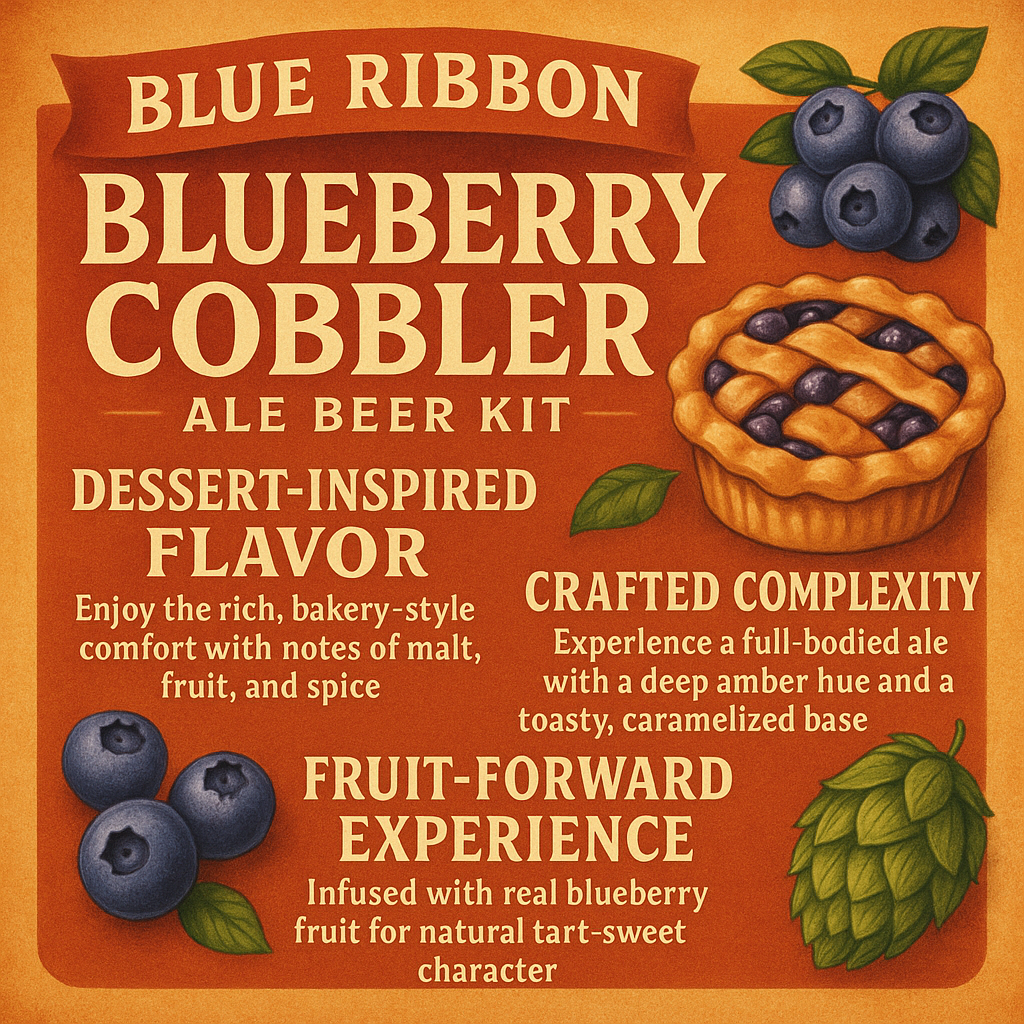 Blue Ribbon Blueberry Cobbler Ale Beer Kit
