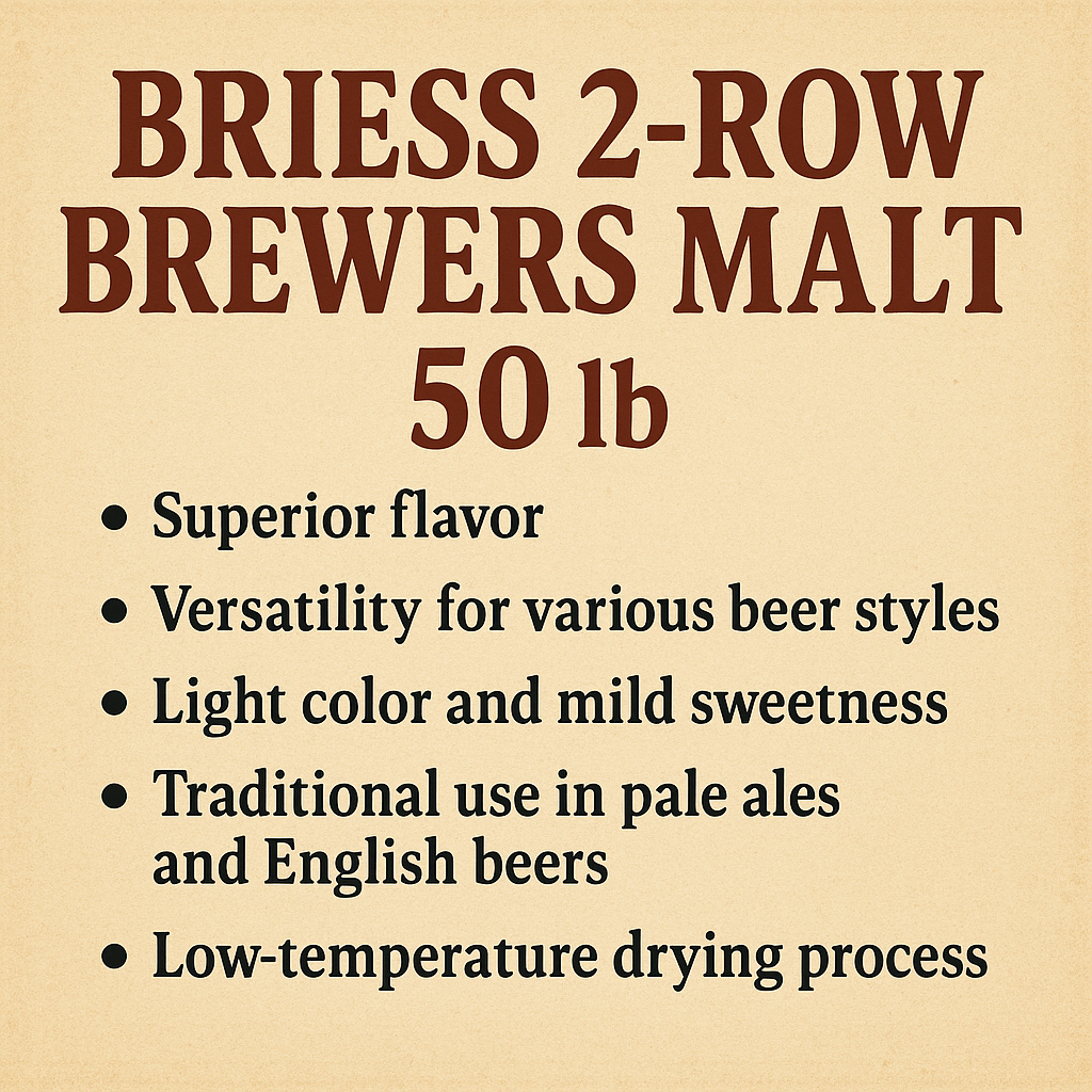 Briess 2-Row Brewers Malt 50 lb