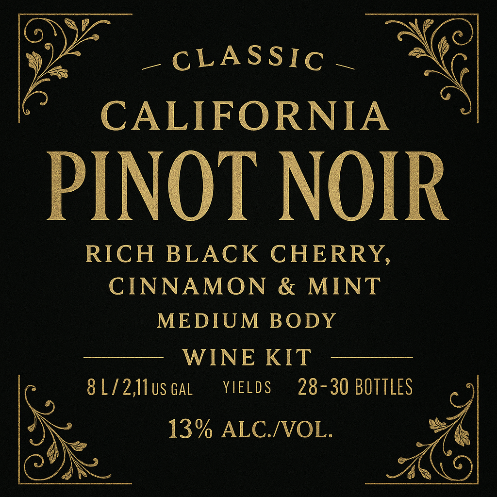 Classic California Pinot Noir Wine Kit