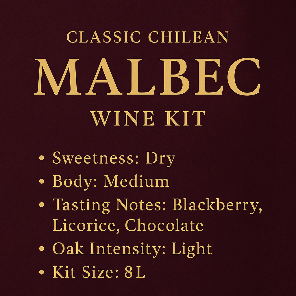Classic Chilean Malbec Wine Kit