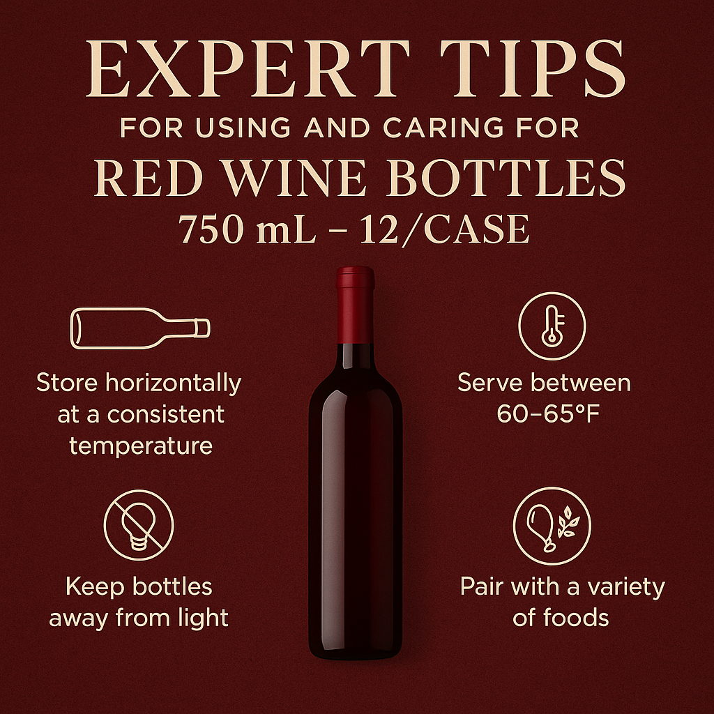 Red Wine Bottles 750 mL - 12/Case