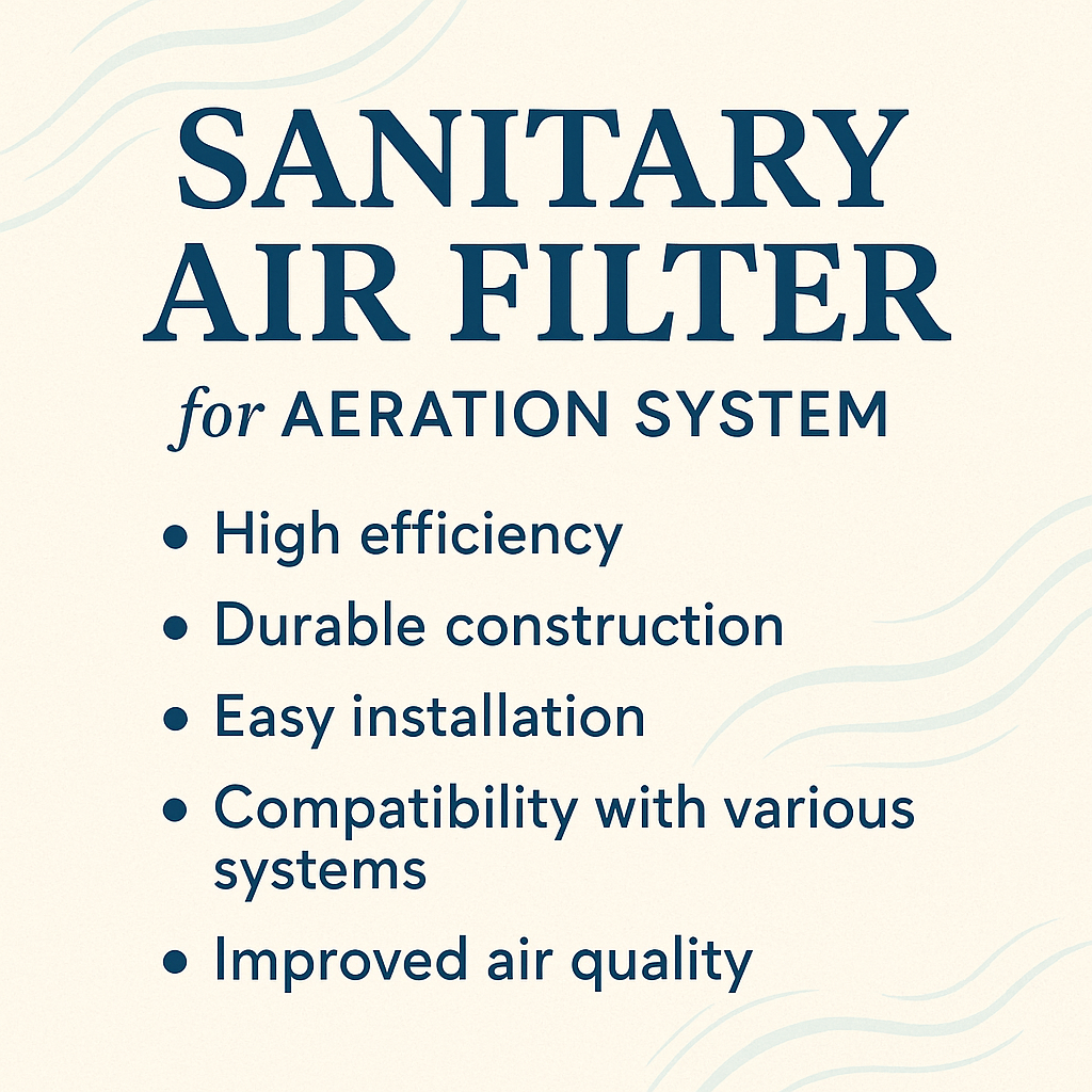 Sanitary Air Filter for Aeration System