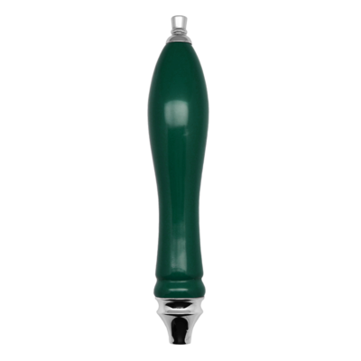 Tap Handle - Mini Pub Style Handle with Silver Fittings, Green