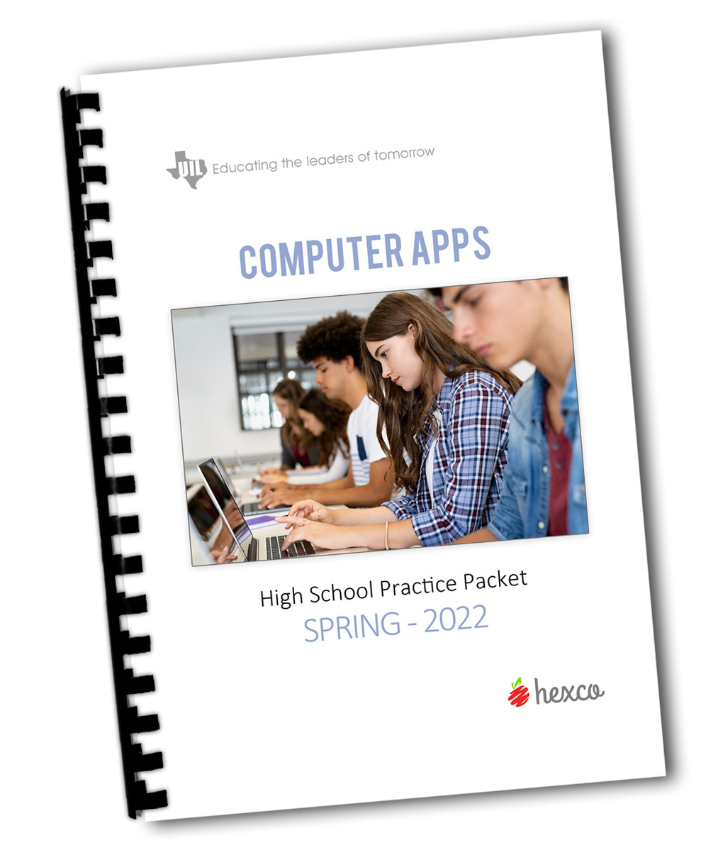 UIL Computer Applications Contest Practice Packet | Hexco