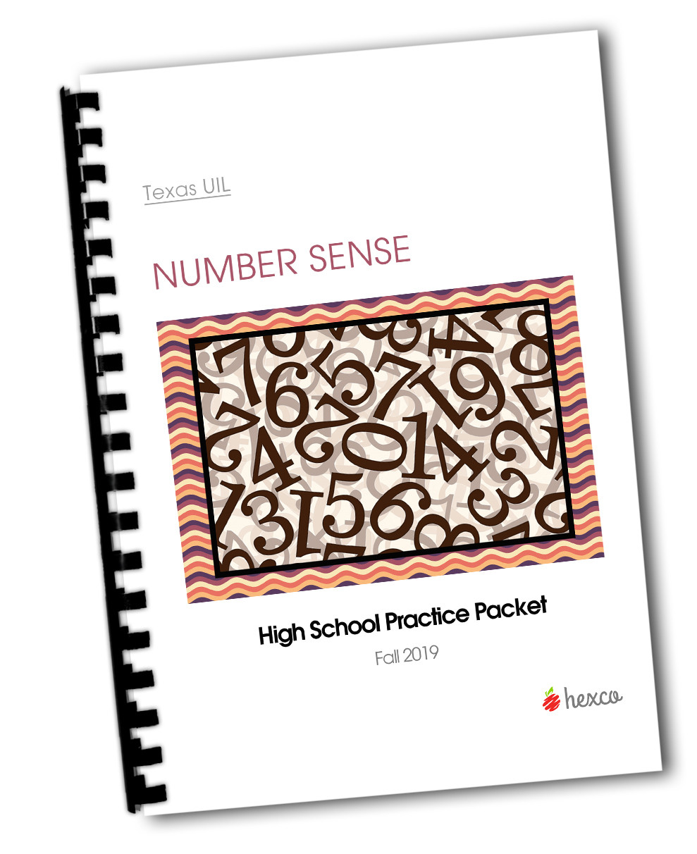 UIL Number Sense Contest Practice Packets | High School