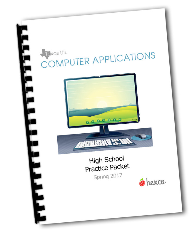 UIL Computer Applications Contest Practice Packet | Hexco