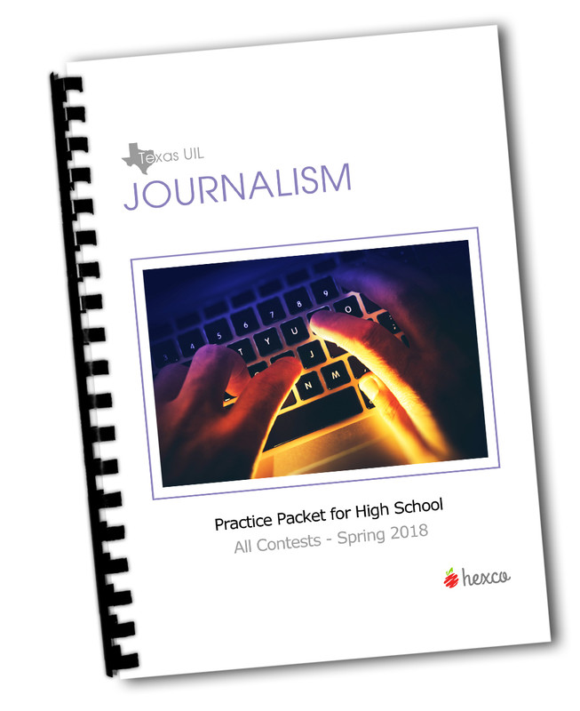 UIL Journalism Practice Packets | High School Journalism Study Materials