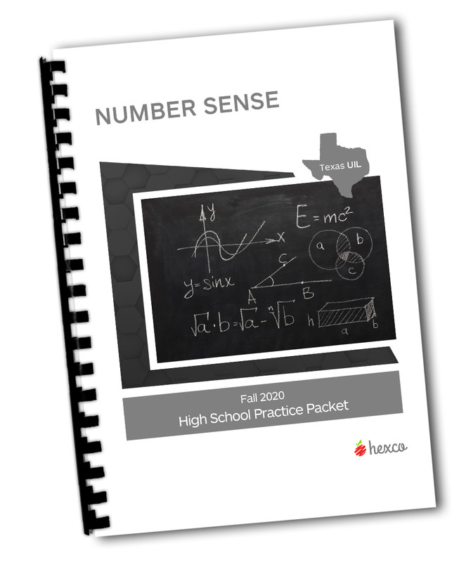 UIL Number Sense Contest Practice Packets | High School