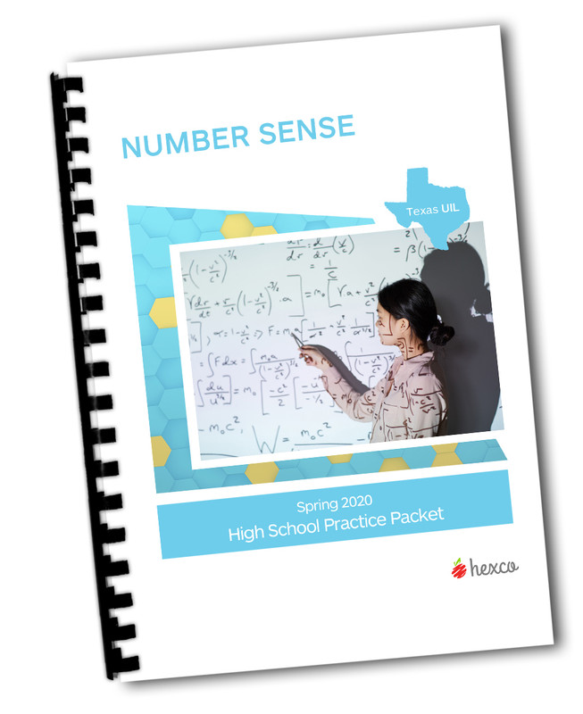 UIL Number Sense Contest Practice Packets | High School