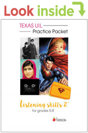 UIL Listening Practice Packets | PSIA Listening | Contest Prep Materials