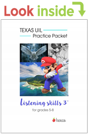 UIL Listening Practice Packets | PSIA Listening | Contest Prep Materials