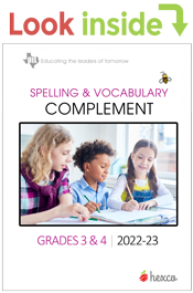 UIL Spelling Complement: 3-4, 5-6, 7-8 grades | Hexco