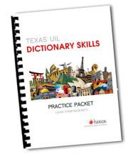 UIL Dictionary Skills Practice Packet 5 & 6, 7 & 8 grades | Hexco