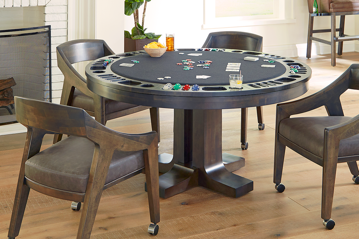 Menlo Custom Reversible Poker Table | Jack Game Room