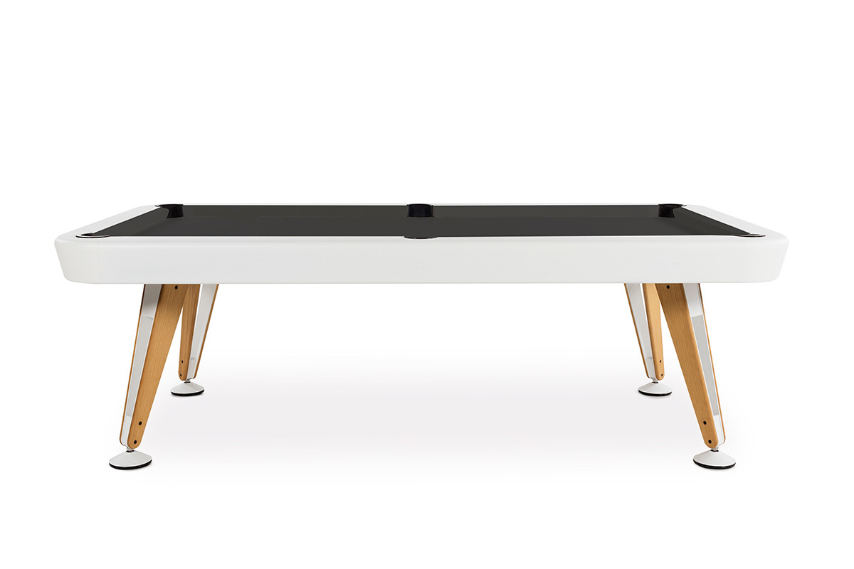 Diagonal Outdoor Pool Table (White/Carbon) DIPTOUTA7-1 DIPTOUTA8-1 by ...