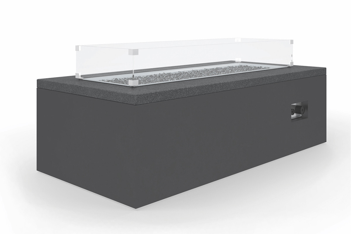 Black Granite Fire Table by Jack Patio