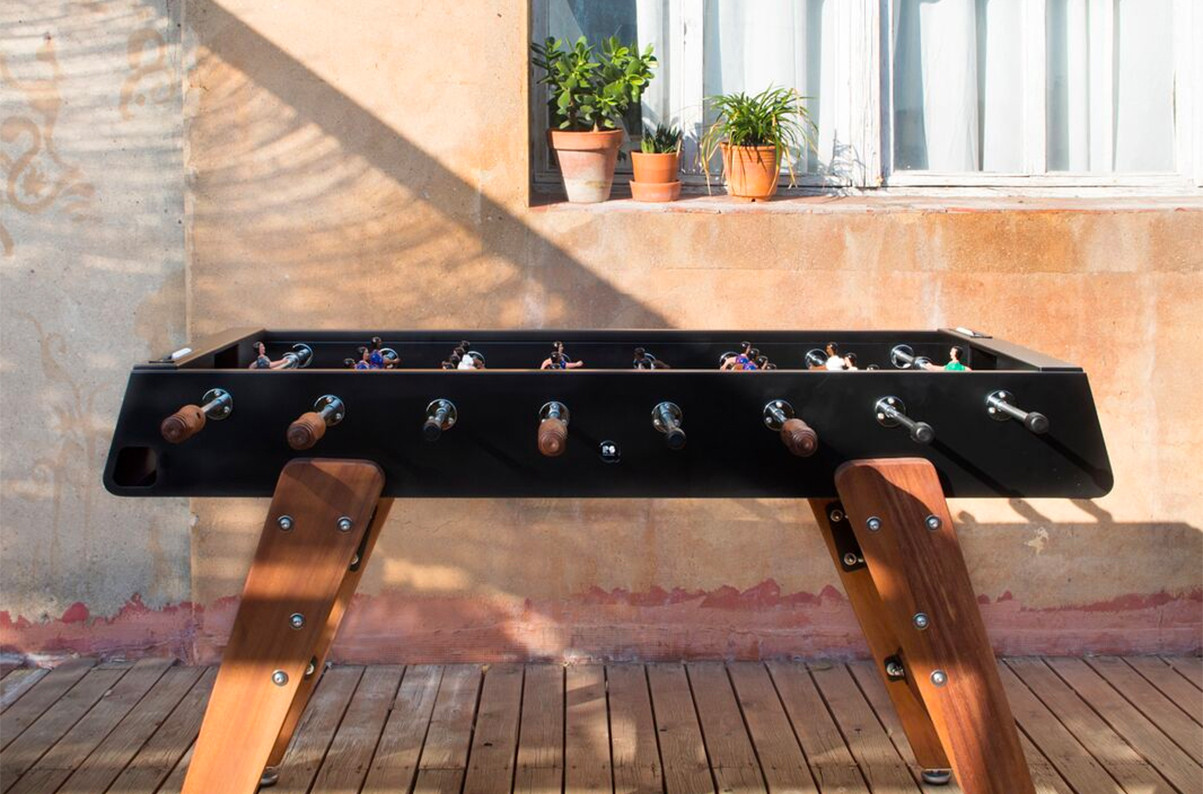 RS3W Wood Outdoor Foosball Table (Black) by RS Barcelona for Jack Game Room