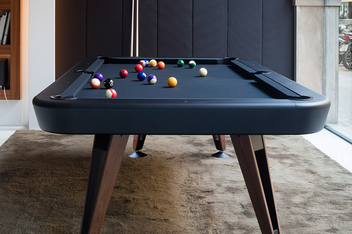 Diagonal 8' Pool Table (Black) | Pool Table | Jack Game Room